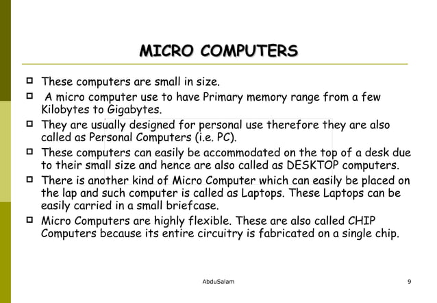 W 2 types of computer | PPT