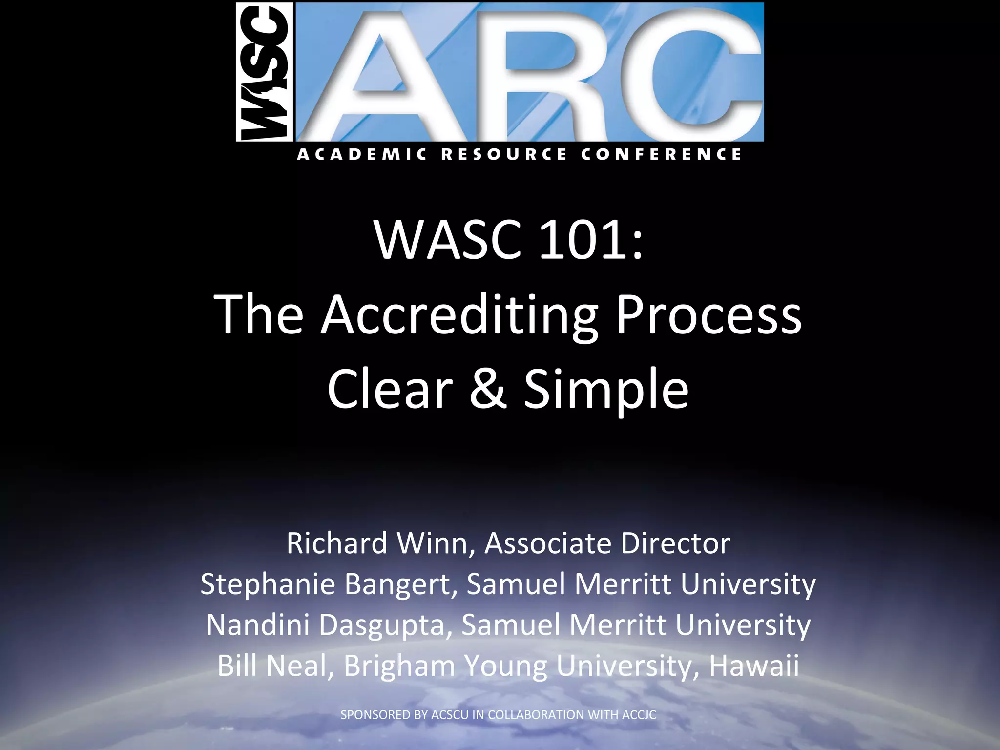 W 2 WASC 101 | PPT