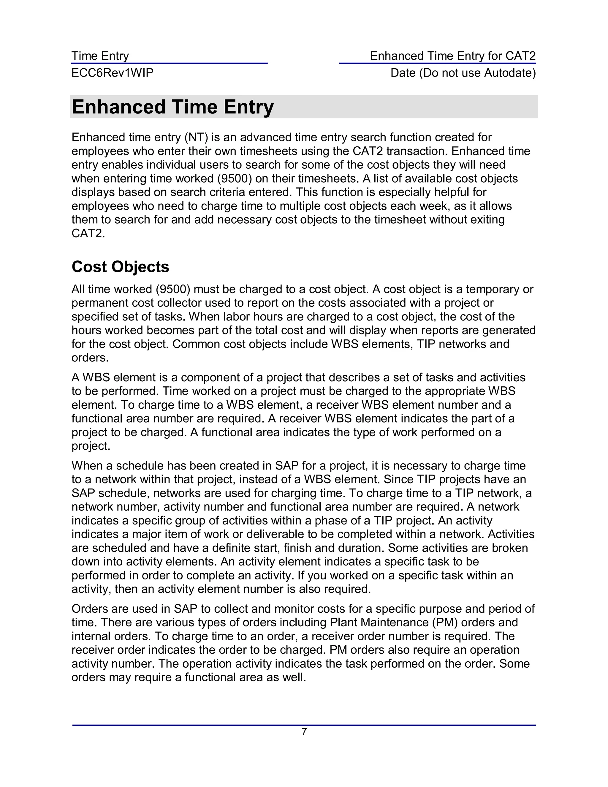 SAP ESS : W-35_TimeEntry Detailed Document.pdf