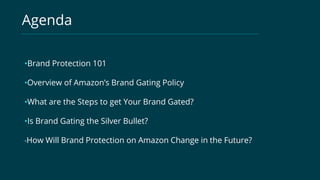 The State of Amazon’s Brand Gating Policy & Protection | PPTX