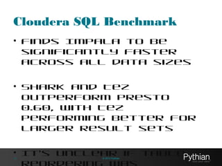 Low Latency SQL on Hadoop - What's best for your cluster | PPT
