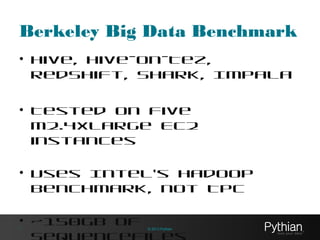 Low Latency SQL on Hadoop - What's best for your cluster | PPT