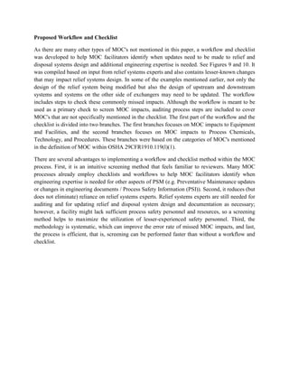 MOC Impact Workflow to Ensure that Relief Systems PSI is Updated with ...