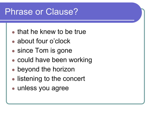 Introduction to Clauses Welcome to your G | PPT