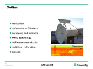 W-BAND RADIOMETER SYSTEM WITH SWITCHING FRONT-END FOR MULTI-LOAD ...