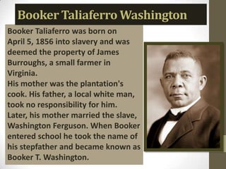 W. e. b. du bois and washington | PPTX