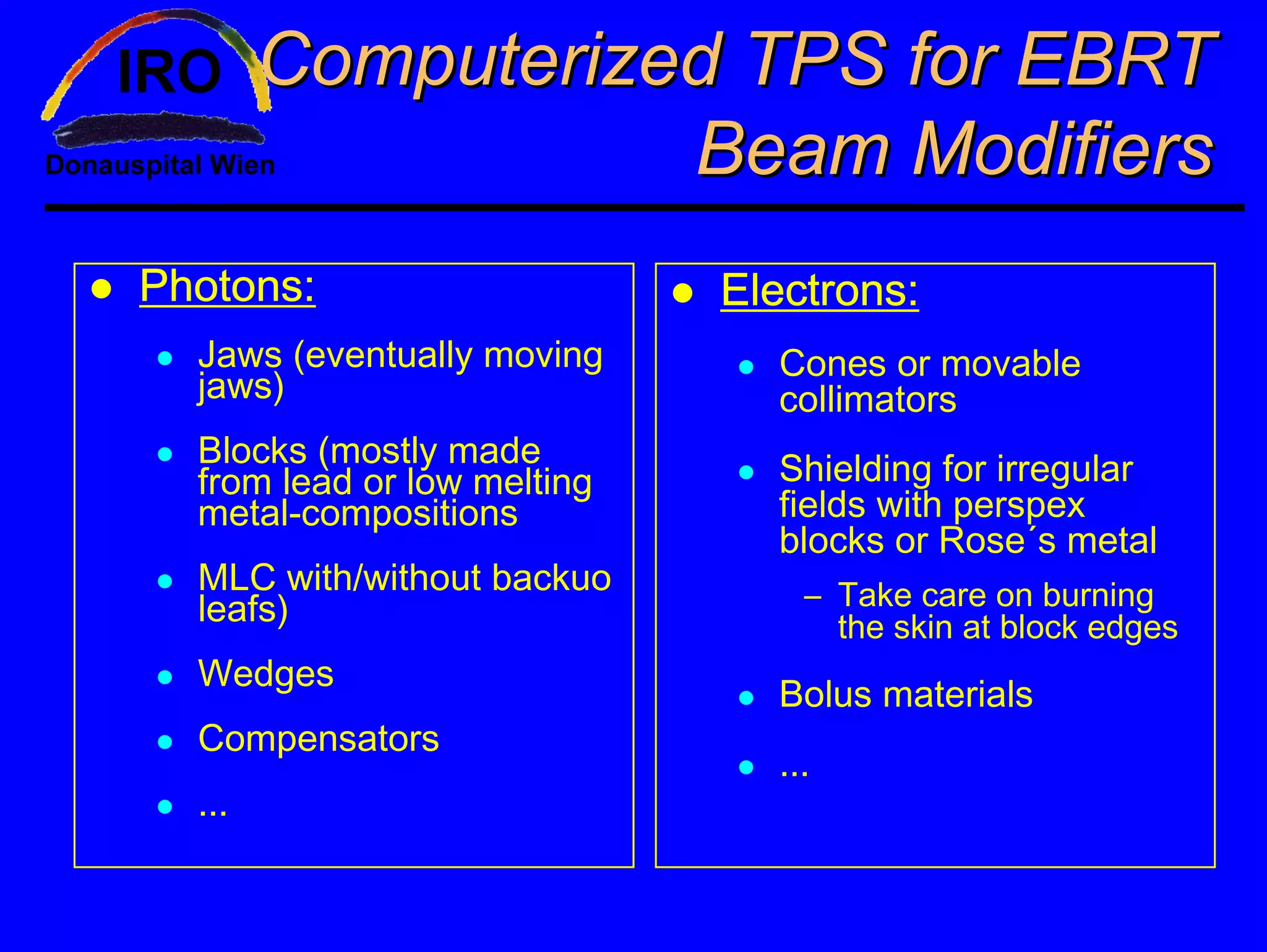 planning systems in radiotherapy | PDF