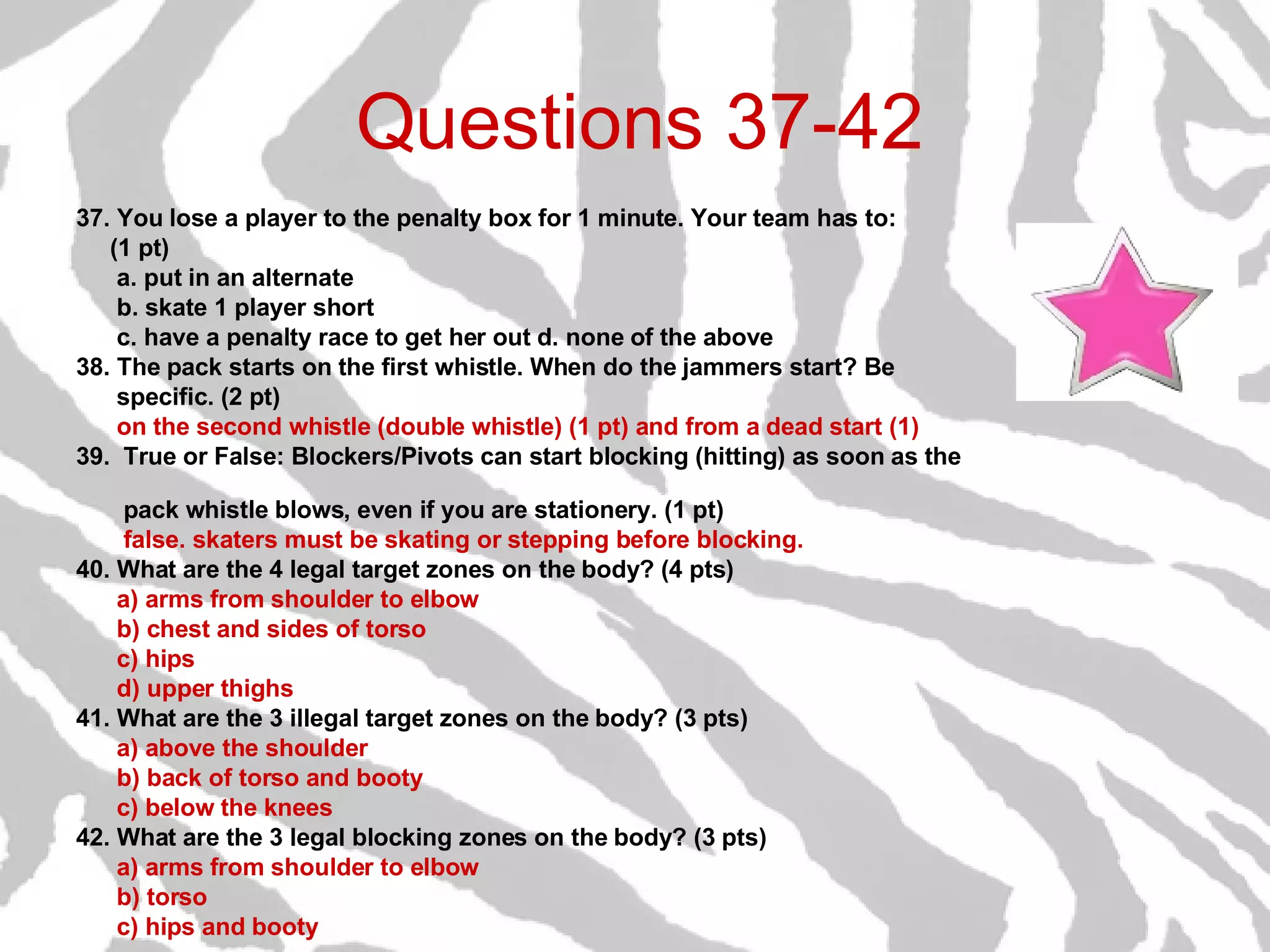 W F T D A Rules Test Review | PPT