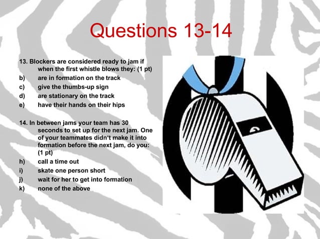 W F T D A Rules Test Review | PPT