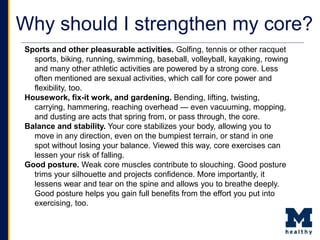 Strengthening exercises for core.ppt