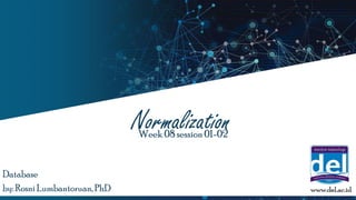 Normalization of database from first normal form to 5th normal form | PPT