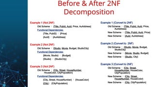 Normalization of database from first normal form to 5th normal form | PPT