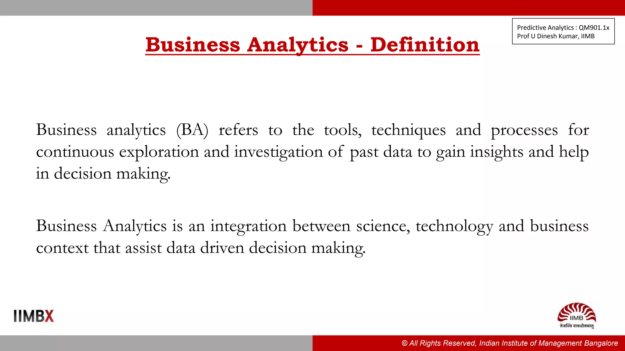 business analytics | PDF