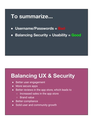 Usability vs. Security: Find the Right Balance in Mobile Apps | PDF