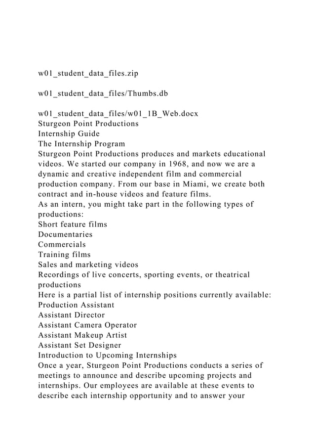 w01_student_data_files.zipw01_student_data_filesThumbs.db.docx | Video ...