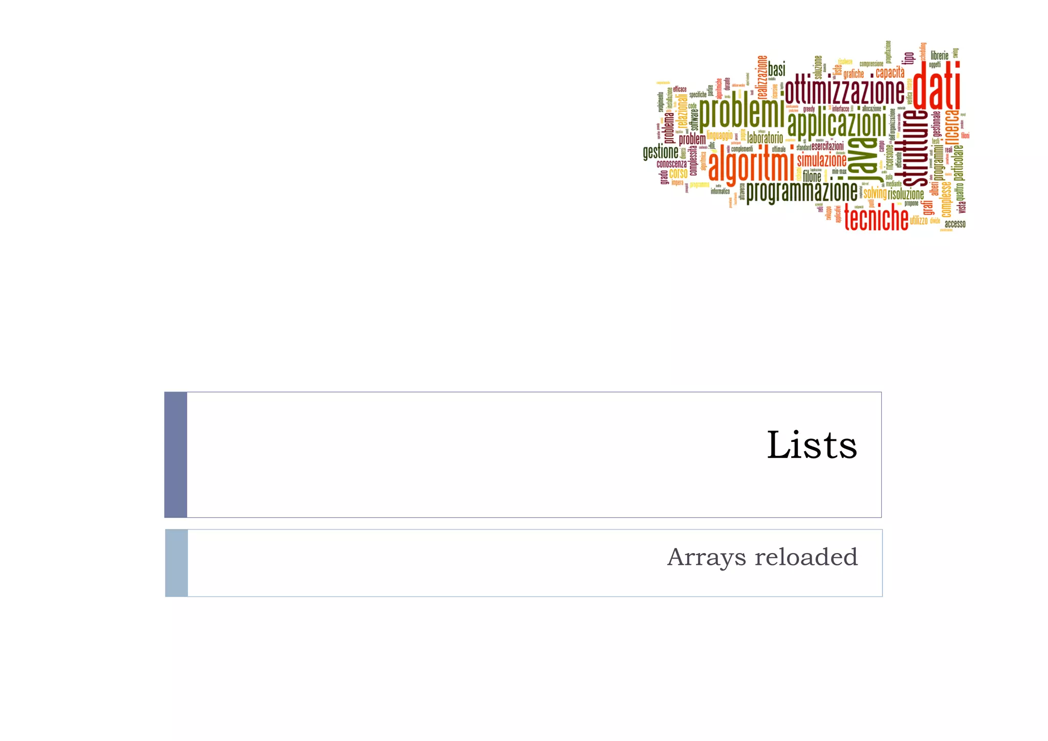 Lists (Java Collections) | PDF