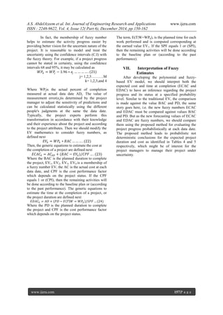 Polynomial Function and Fuzzy Inference for Evaluating the Project Performance under Uncertainty ...