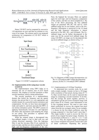 FPGA Implementation of 2-D DCT & DWT Engines for Vision Based Tracking of Dynamic Obstacles | PDF