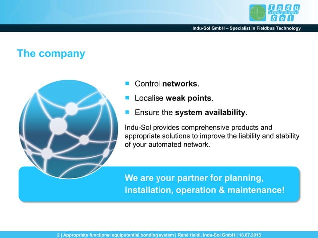 W06 Design and function of a functional earth system in copper-based ...