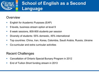 Post- Secondary Programming and Services for Immigrants - Alex Irwin | PPTX