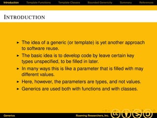 Generics | PPT
