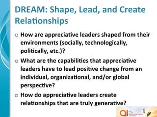 Appreciative Leaders (Anne Kohnke) | PPT