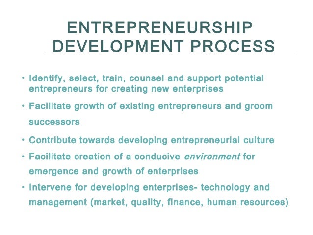 Entrepreneurship concept & process