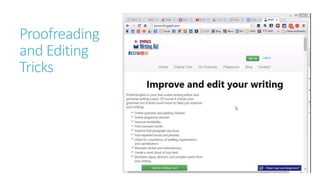 Proofreader Marks: Class Explanation | PPTX