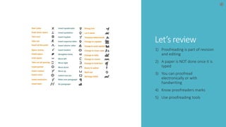 Proofreader Marks: Class Explanation | PPTX