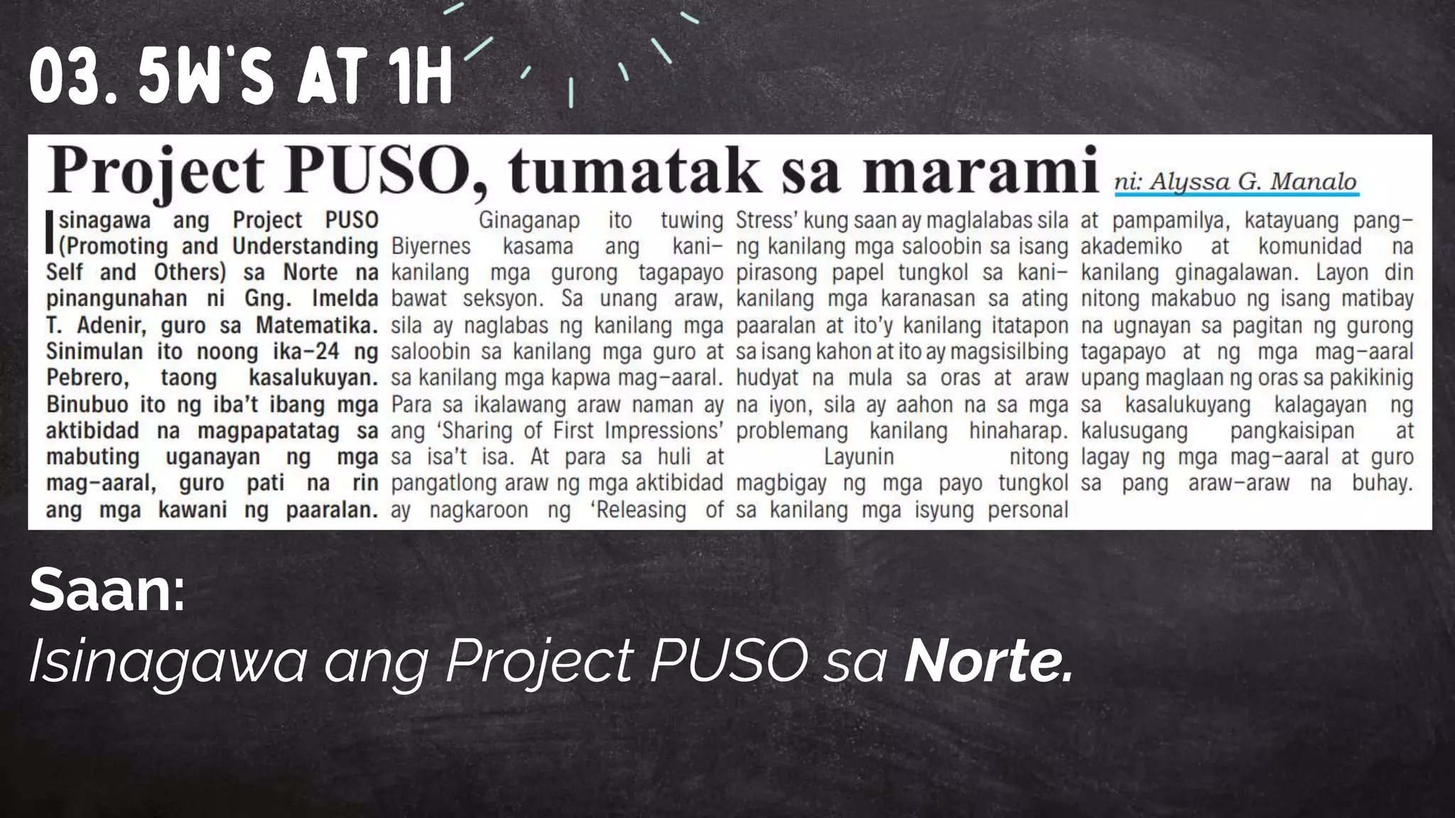 Pagsulat ng Balita | PPTX