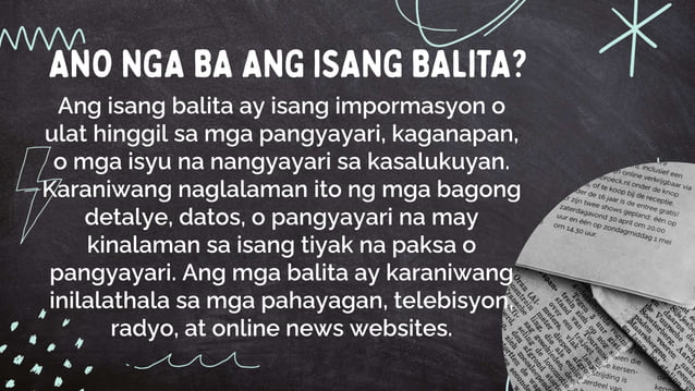 Pagsulat ng Balita | PPTX