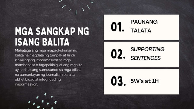 Pagsulat ng Balita | PPTX