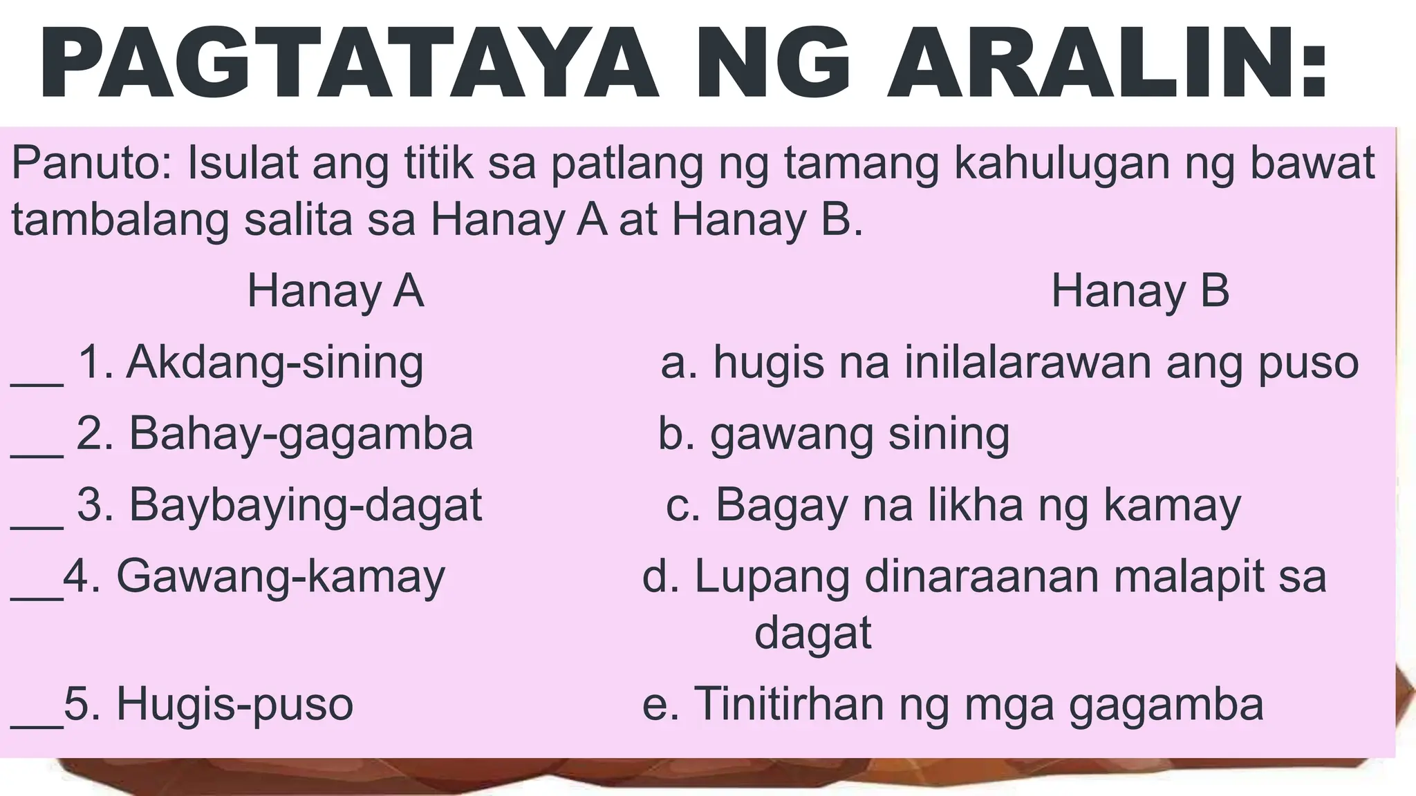W1-Day1 Natutukoy ang kahulugan ng mga tambalang salita na nananatili ang kahulugan.pptx
