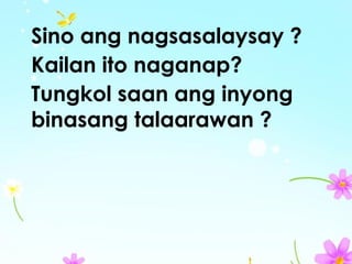 W1-FILIPINO 5-Q2 Power point presentation | PPTX