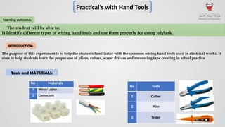 W1-Practical - Hand Tools -- Basic Knowledge | PPT