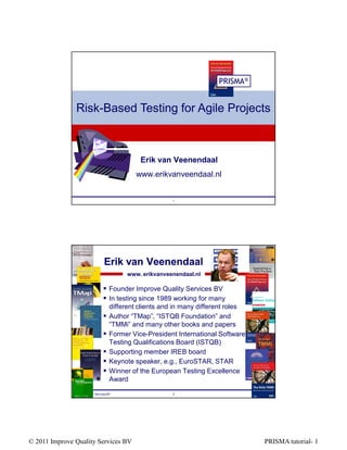 Risk-Based Testing for Agile Projects | PDF