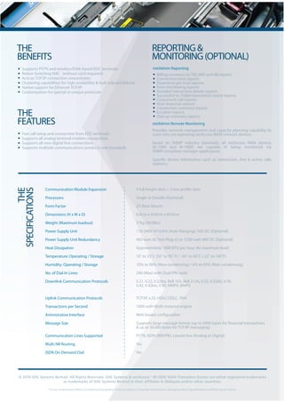 NetAccess W1000 WAN transaction router GHL Systems | PDF