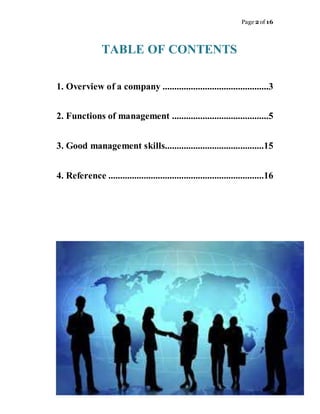 W1001 principles of management | DOCX