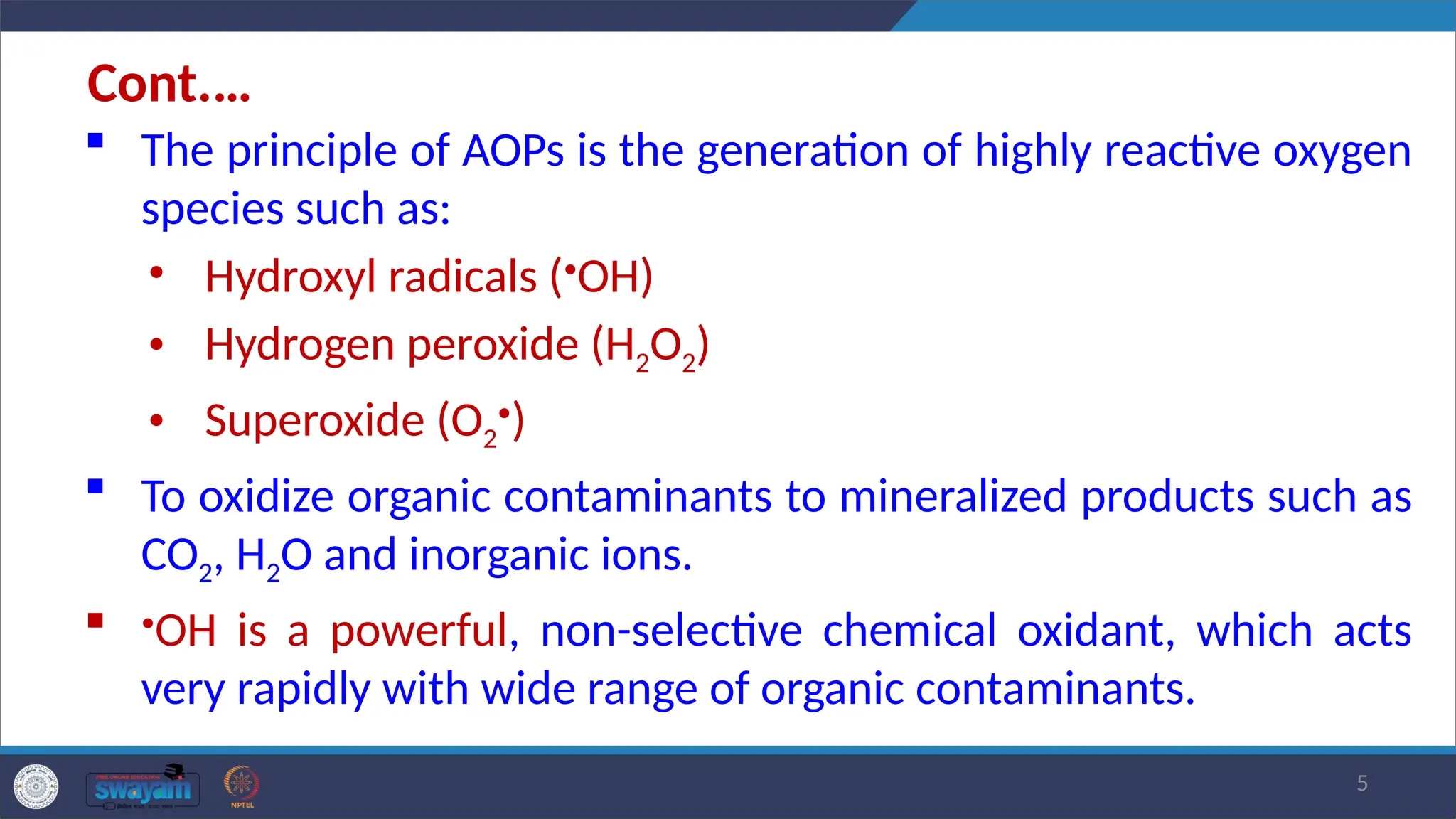 W10 L46-Advanced Oxidation Processes (AOP)-Introduction.pptx | Science