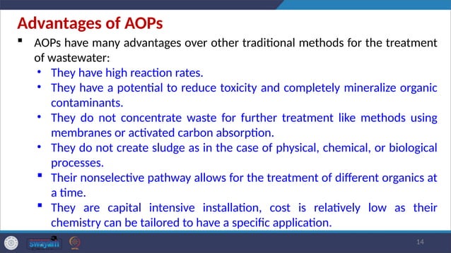 W10 L46-Advanced Oxidation Processes (AOP)-Introduction.pptx | Science