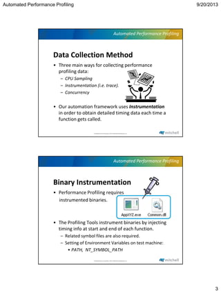 Automated Performance Profiling with Continuous Integration | PDF
