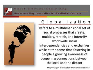 W11 globalization & social change | PDF
