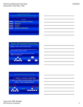 W11 span of control- lorick and thurman | PDF