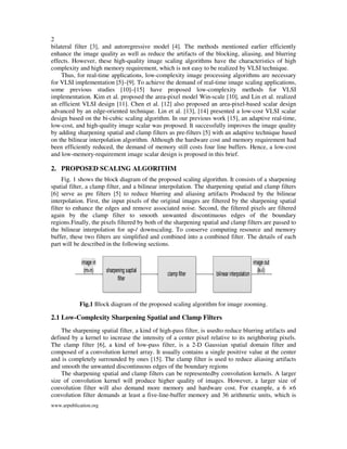 A Low Hardware Complex Bilinear Interpolation Algorithm of Image Scaling for VLSI Implementation ...
