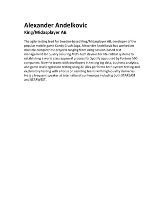 Using Artificial Intelligence to Test the Candy Crush Saga Game | PDF