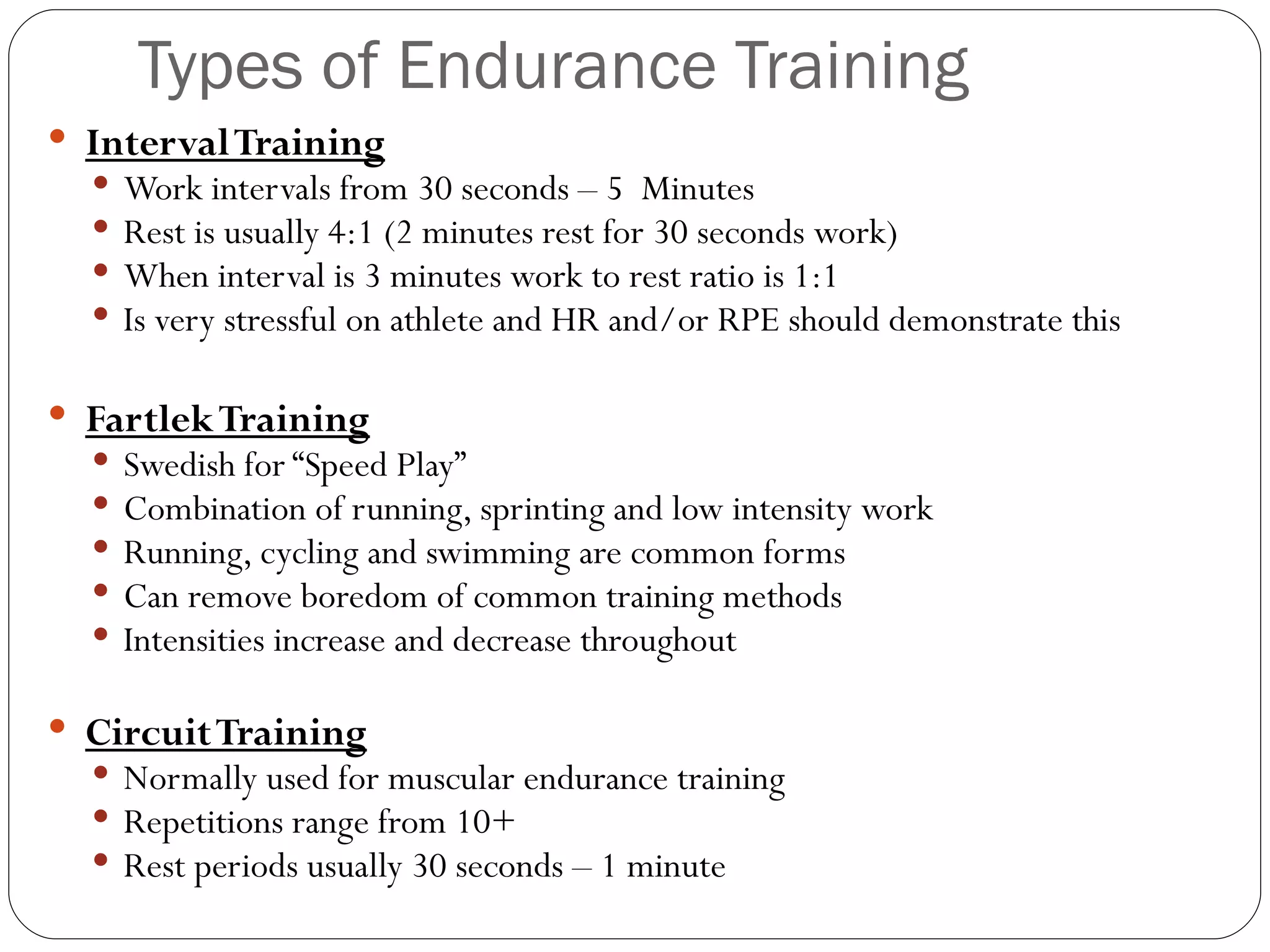W12 endurance training | PPT | Fitness and Exercise | Healthy Living