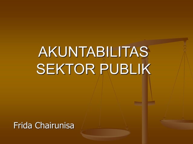 materi Akuntabilitas Sektor Publik Indonesia | PPT