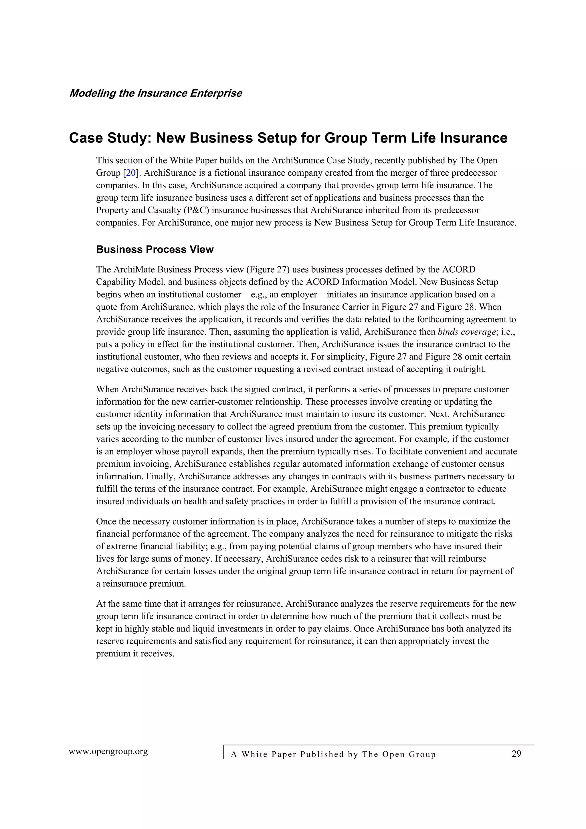 Modeling the Insurance Enterprise | PDF