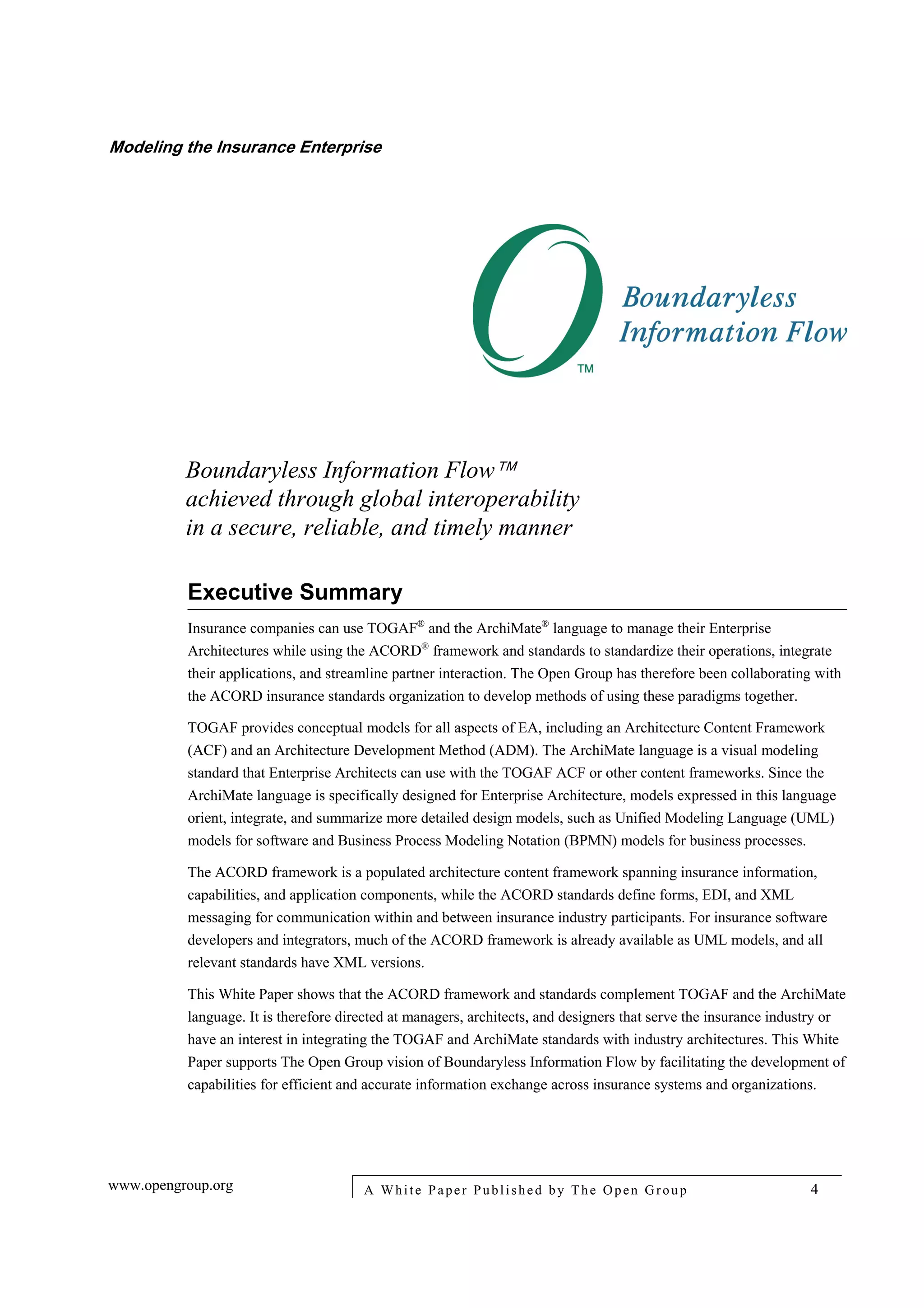 Modeling the Insurance Enterprise | PDF