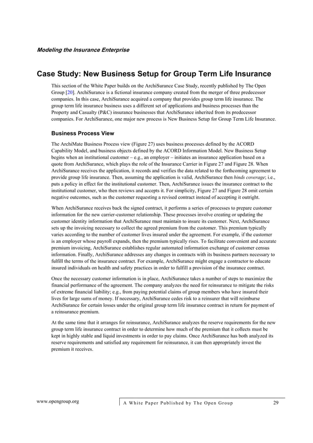 Modeling the Insurance Enterprise | PDF